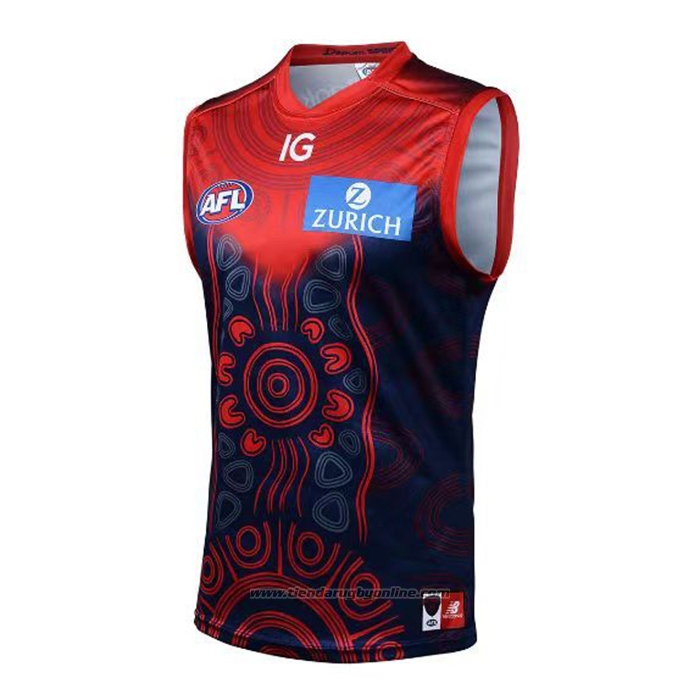 Camiseta Melbourne Demons AFL 2023 Indigena - Envio gratis