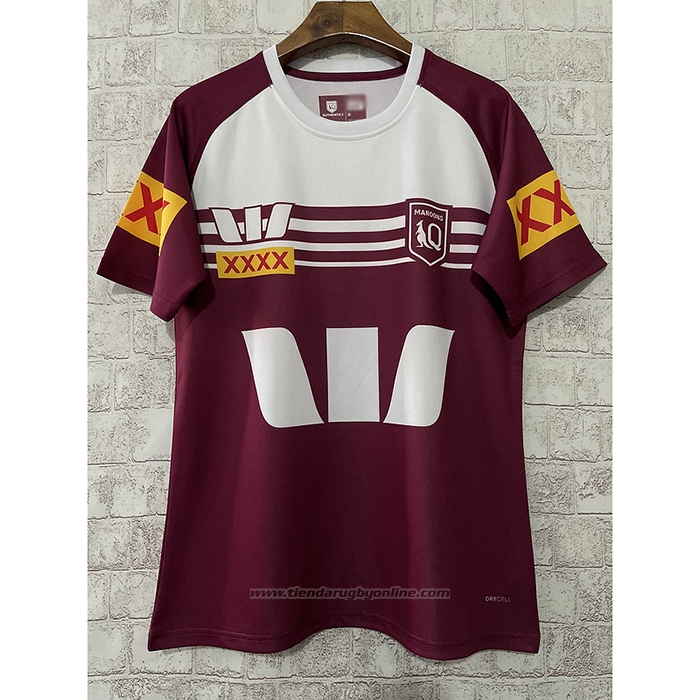 Camiseta Queensland Maroons Rugby 2024 Entrenamiento Rojo - Envio gratis